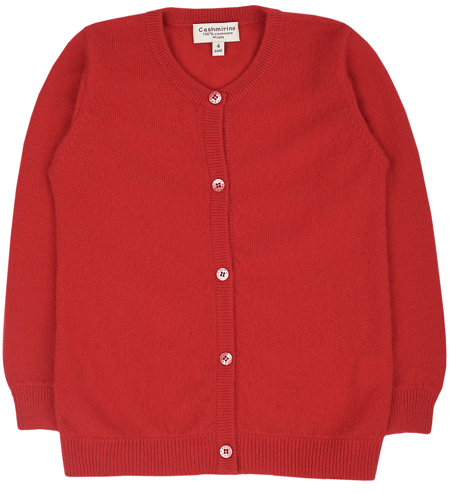 Teen Girl - Sofi 100% Cashmere Crew Neck Everyday Cardigan (14-16 Year ...